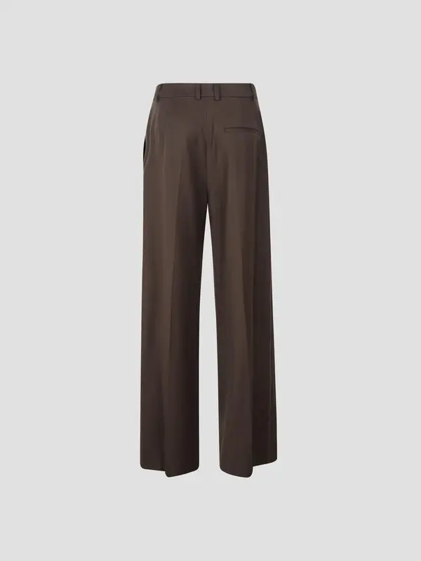 THE FRANKIE SHOP Brickell Wide-leg Flannel Trousers