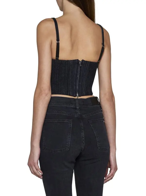 Amiri Denim Corset Bustier