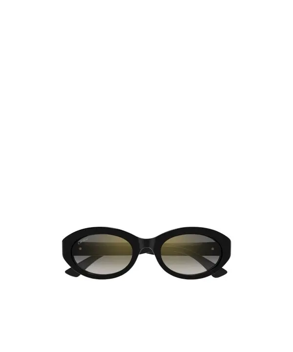 Cartier Oval Frame Sunglasses - Black