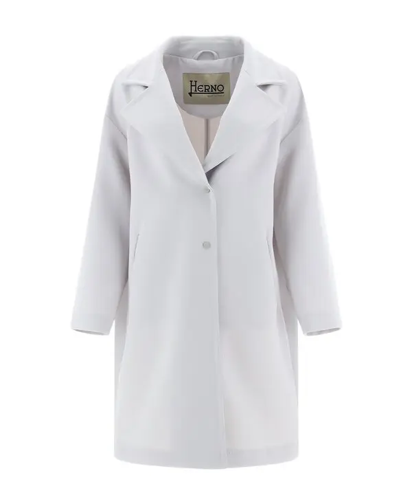 Herno Single-breasted Trench Coat - White