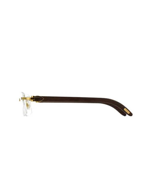 Cartier Rimless Rectangular Frame Eyeglasses - White