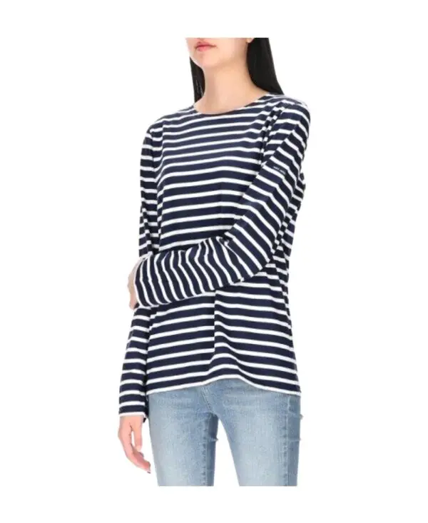 Saint James Striped Long Sleeve Crewneck T-shirt