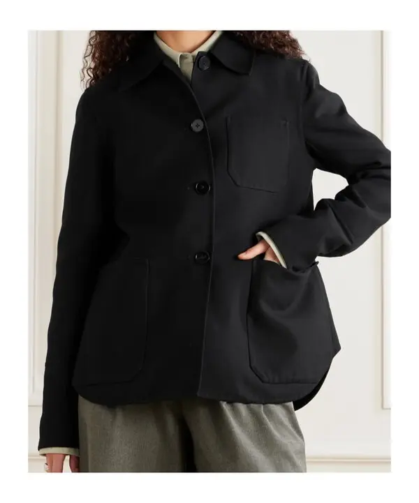 JIL SANDER Cotton-blend Twill Jacket