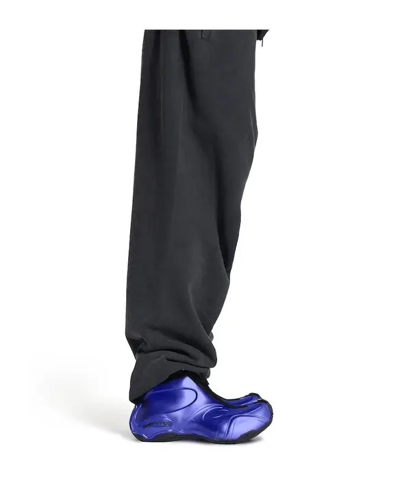Balenciaga Basketball Zip Detailed Sneakers - Metallic Blue