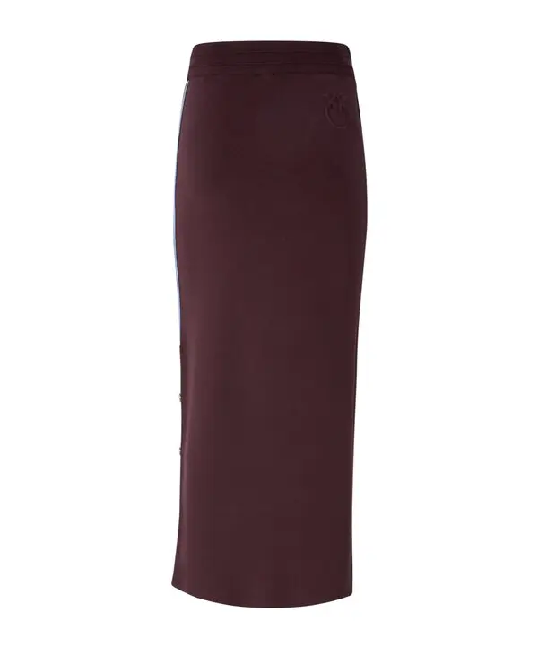 Pinko Elastic Waist Drawstring Midi Skirt
