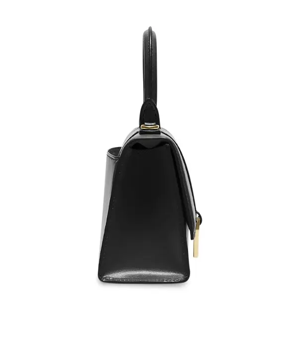 Balenciaga Hourglass Xs Top Handle Bag - Black