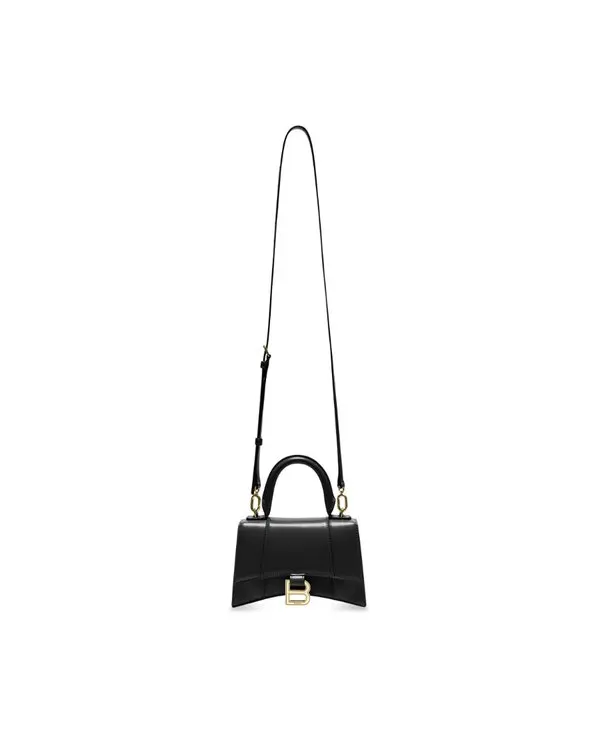 Balenciaga Hourglass Xs Top Handle Bag - Black