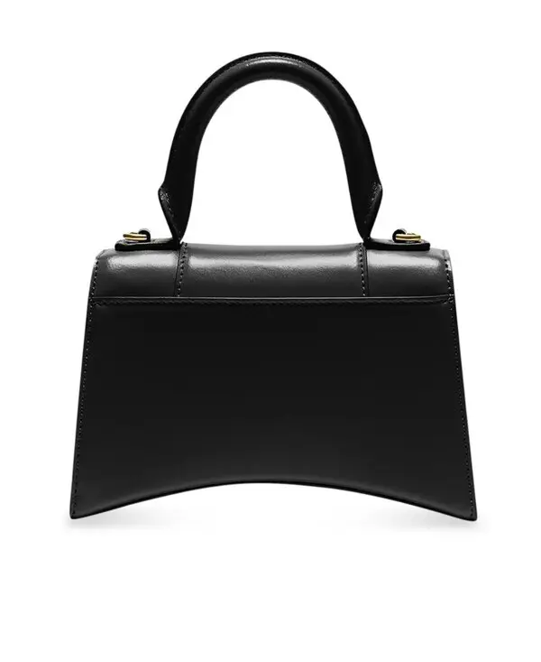 Balenciaga Hourglass Xs Top Handle Bag - Black