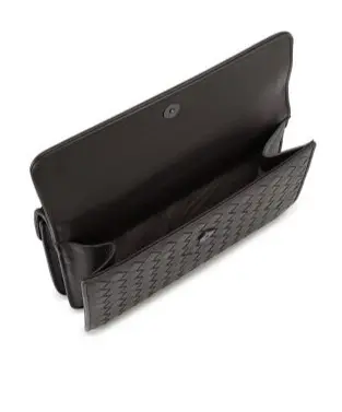 Bottega Veneta Woven Shoulder Bag With Chain Strap