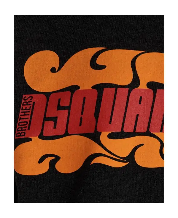 Dsquared2 Logo Printed Drawstring Hoodie