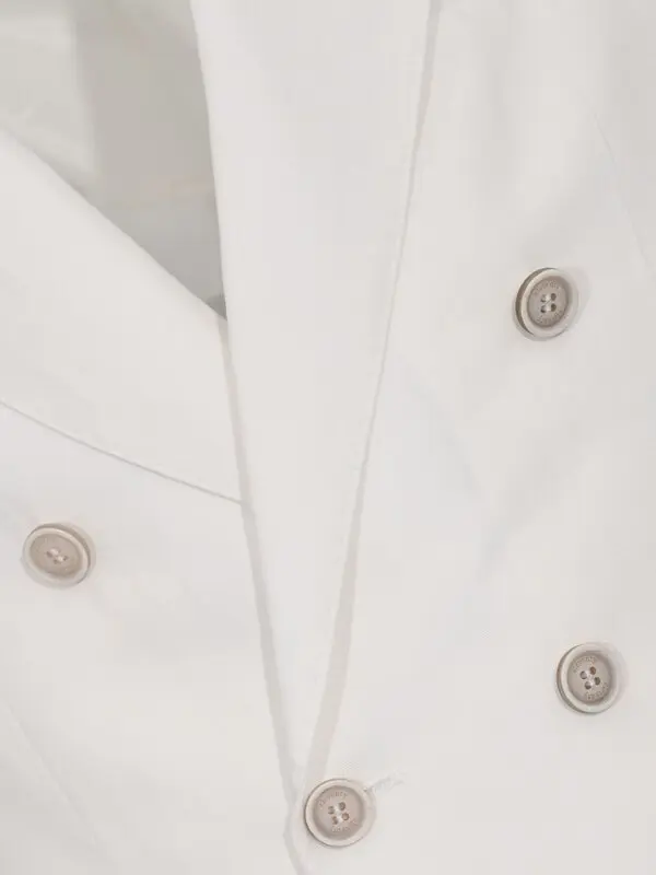 Eleventy Double-breasted Suit - White