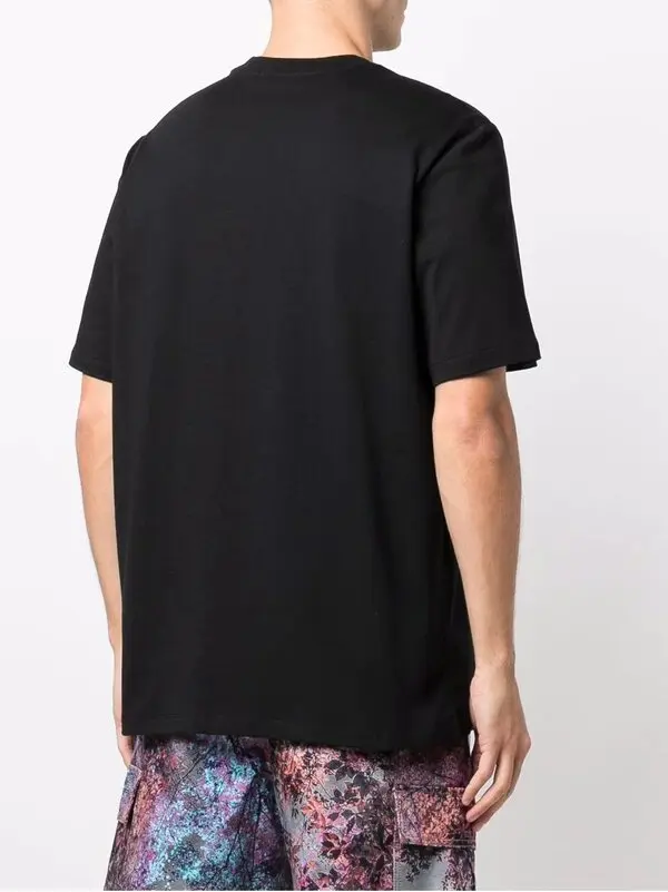 MSGM Logo Printed Crewneck T-shirt - Black