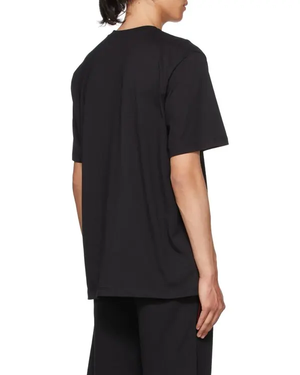MSGM Logo Printed Crewneck T-shirt - Black