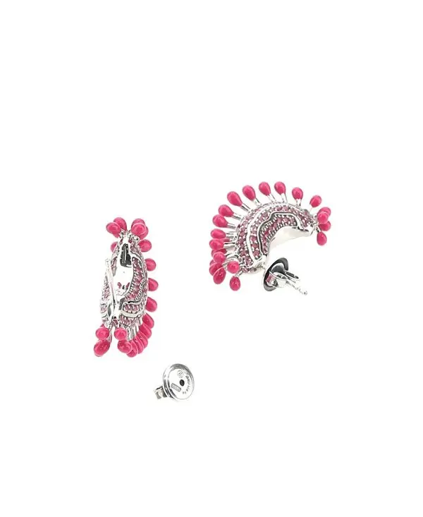 Bottega Veneta Boby Spike-studded Earrings - Pink