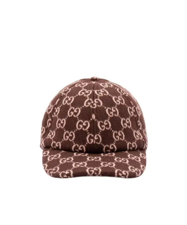 Gucci Gg Monogram Baseball Hat - Red