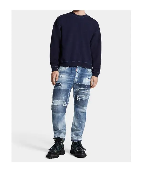 Dsquared2 Distressed Straight-leg Jeans