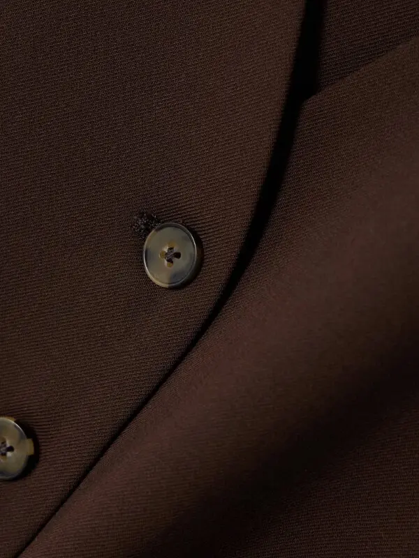 Loulou De Saison Teora Stretch-wool Vest - Brown