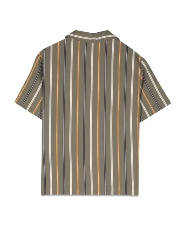 Aspesi Striped Short-sleeve Shirt - Gray
