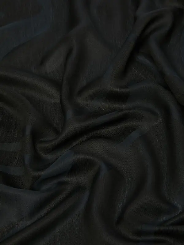 Max Mara Frayed-edge Scarf - Black
