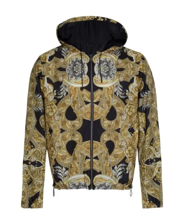 Versace Printed Hooded Casual Jacket