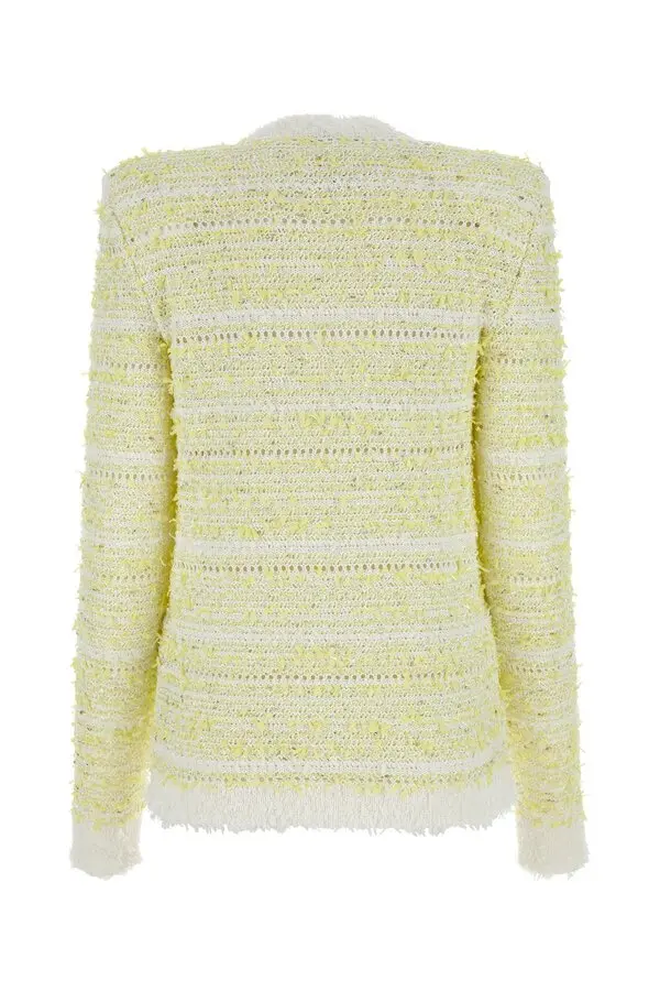 Balmain V-neck Textured Cardigan