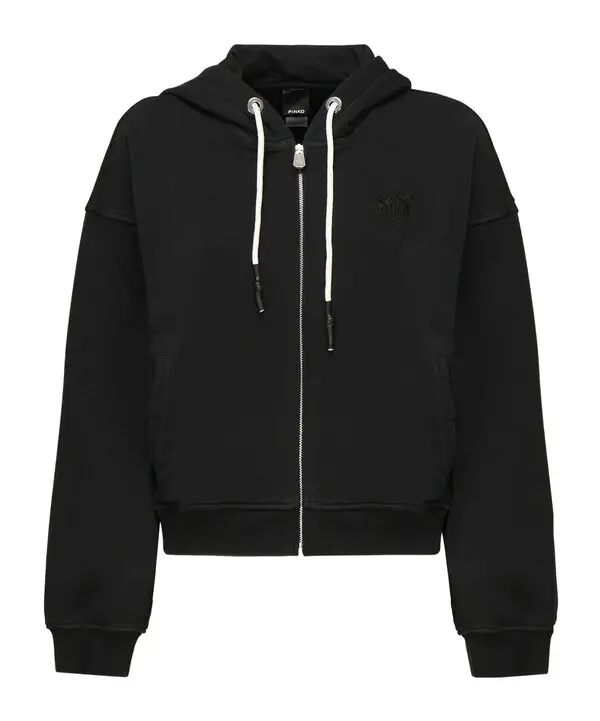 Pinko Embroidered Logo Full Zip Hoodie