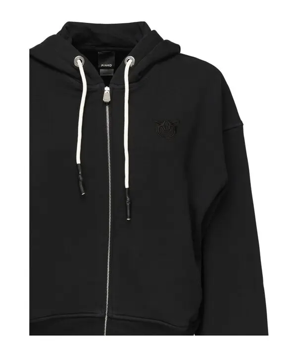 Pinko Embroidered Logo Full Zip Hoodie