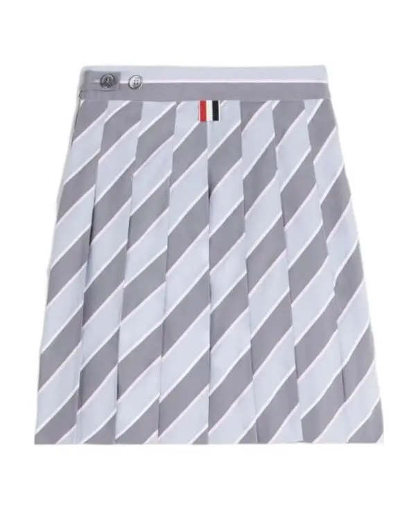 Thom Browne Pleated Stripe Skirt