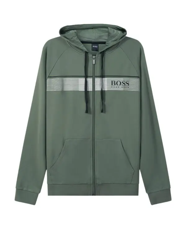 Hugo Boss Logo Zip-up Hooded Jacket