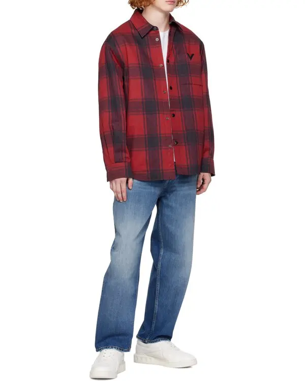Valentino Garavani Cropped Jeans With Vlogo Patch