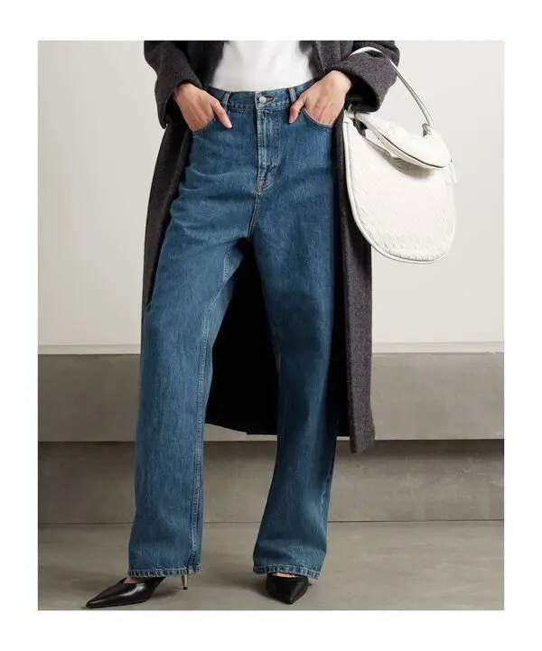 Wardrobe.NYC Denim Low-rise Jeans - Indigo
