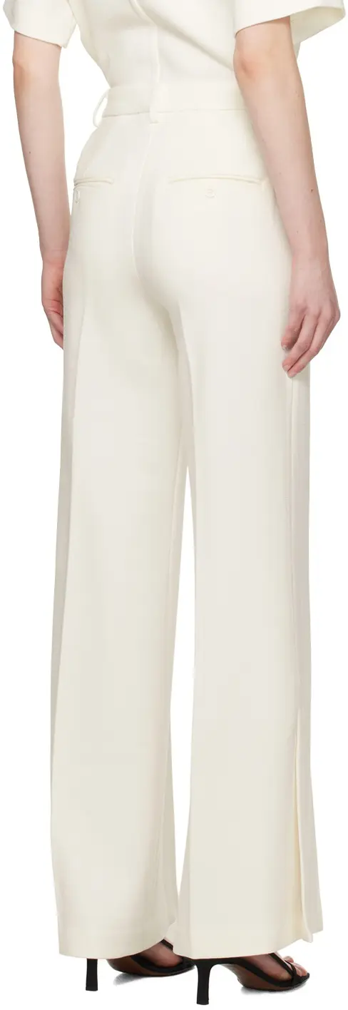 ANINE BING Lyra Tailored Trousers - White