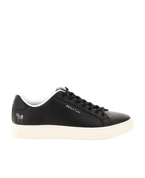 Paul Smith Ps Logo Print Lace-up Sneakers - Black