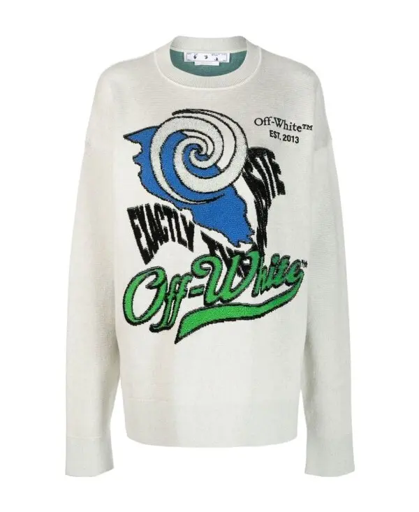 Off-White Intarsia-logo Jumper