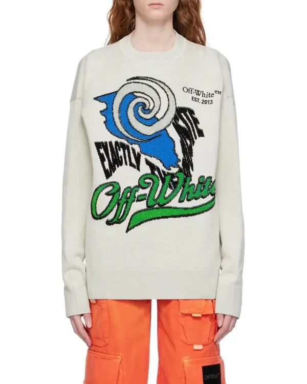 Off-White Intarsia-logo Jumper