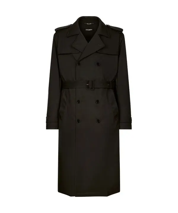 Dolce & Gabbana Belted Double-breasted Trench Coat