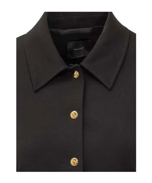 Pinko Cropped Jacket With Button Closure