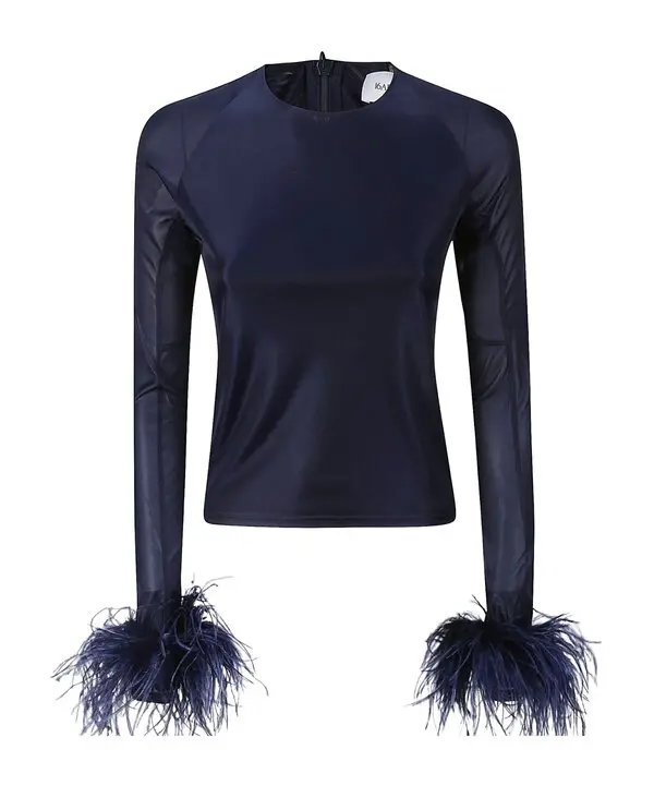 16Arlington Alero Feather-trim Top