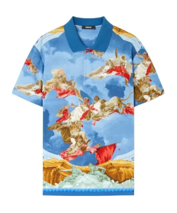Versace Pattern-printed Polo Shirt