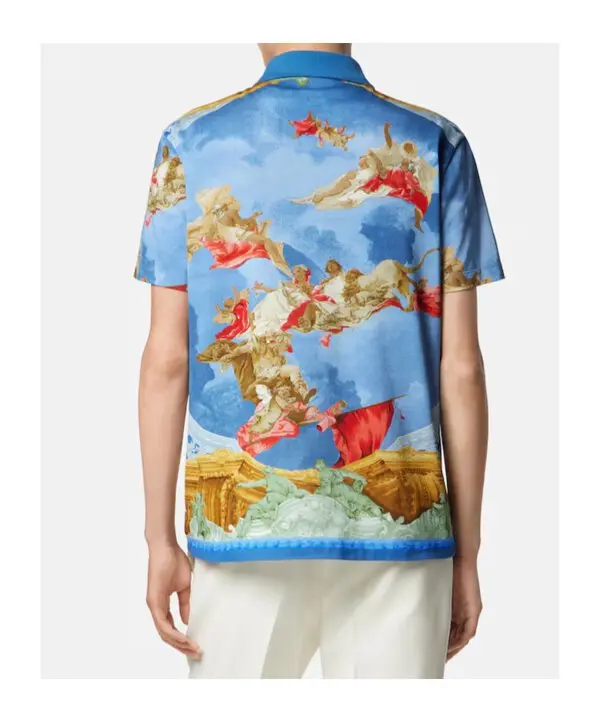 Versace Pattern-printed Polo Shirt
