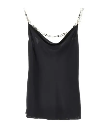 Rabanne Chain Strap Draped Top