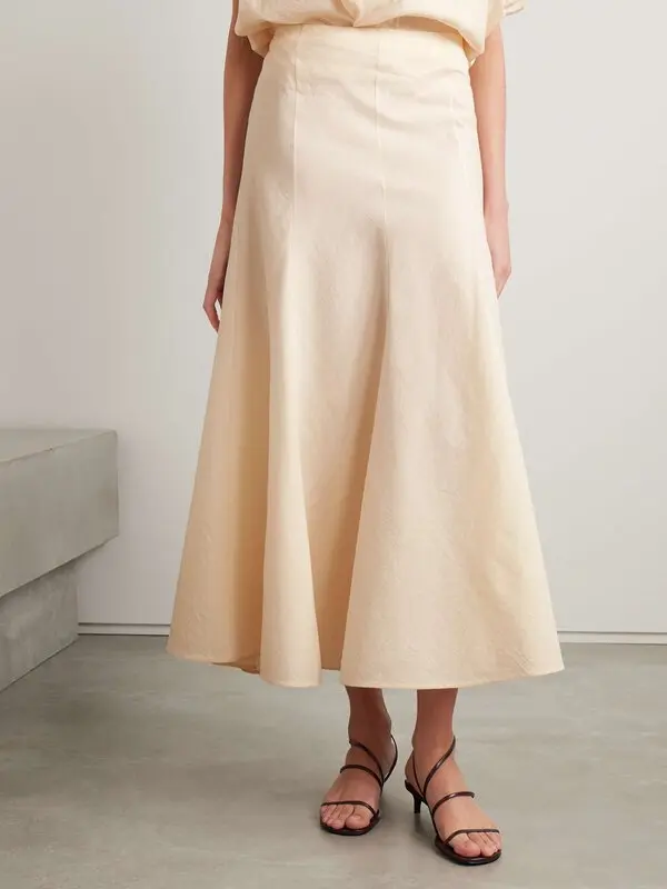Khaite Lenno Midi Skirt