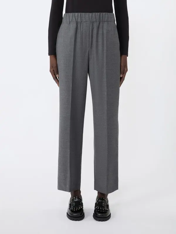 Max Mara Wool Flannel Trousers