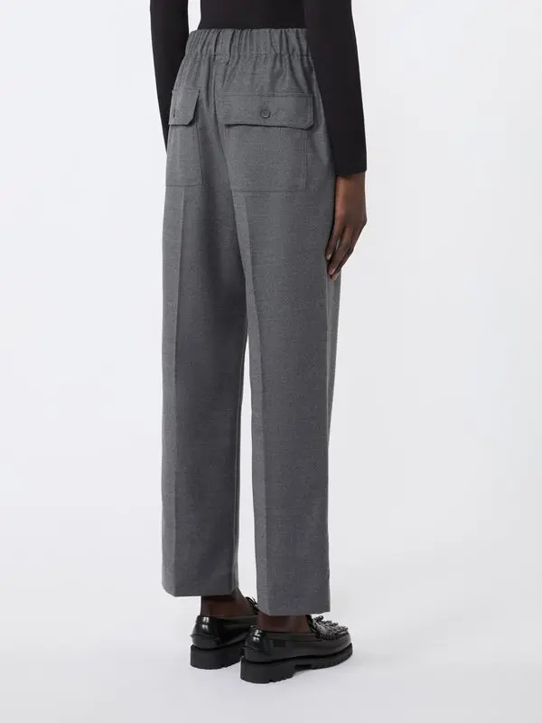 Max Mara Wool Flannel Trousers