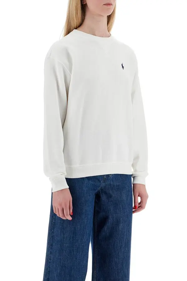Polo Ralph Lauren Fleece Crewneck Sweatshirt - White