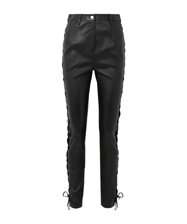 Magda Butrym Lace-up Leather Leggings