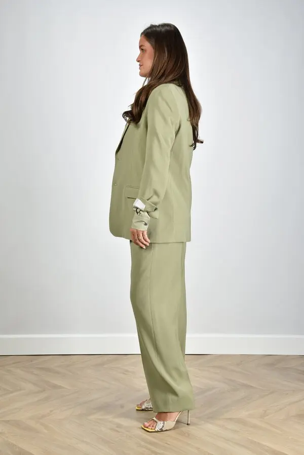 Ami Single-breasted Textured Blazer - Green