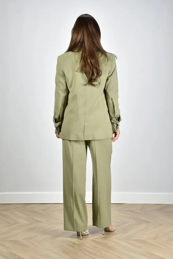 Ami Single-breasted Textured Blazer - Green