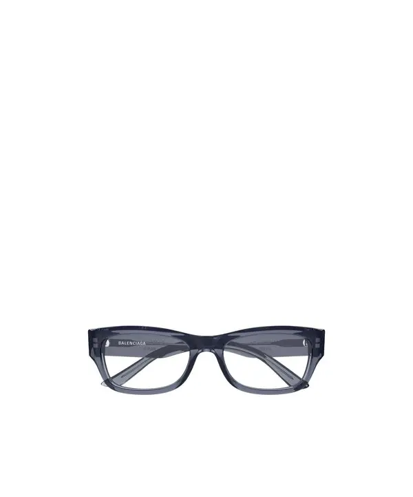 Balenciaga Rectangle Frame Glasses - Transparent Grey