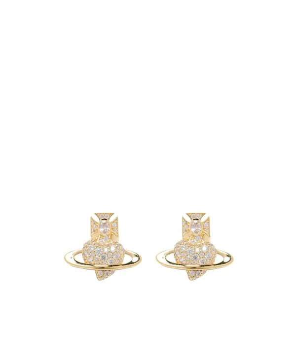 VIVIENNE WESTWOOD Agnatha Heart Earrings - Yellow